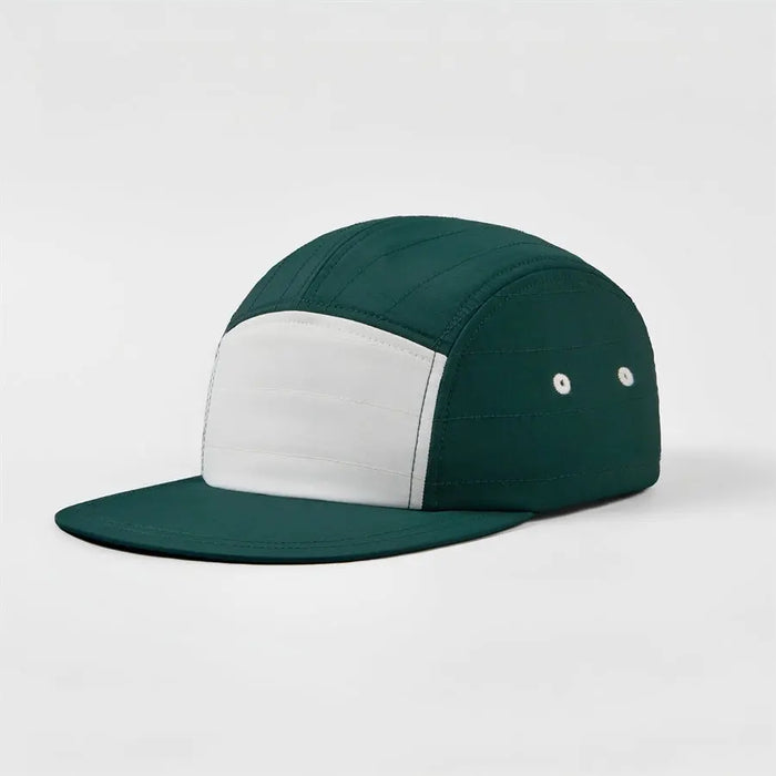 Blank 5 Panel Water Repellent Quilted Camper Cap for Winter - 5128