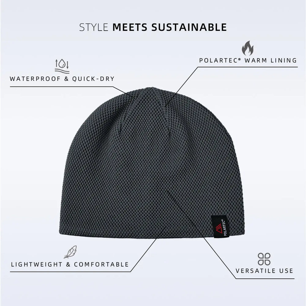 Blank Water Proof Cuffless Performance Fleece Beanie Wholesale 1262