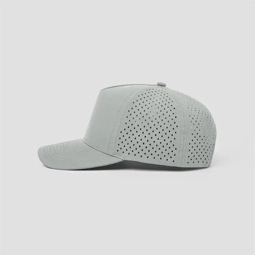 Blank & Custom Laser Perforated 5 Panel Performance Snapback Hat Wholesale