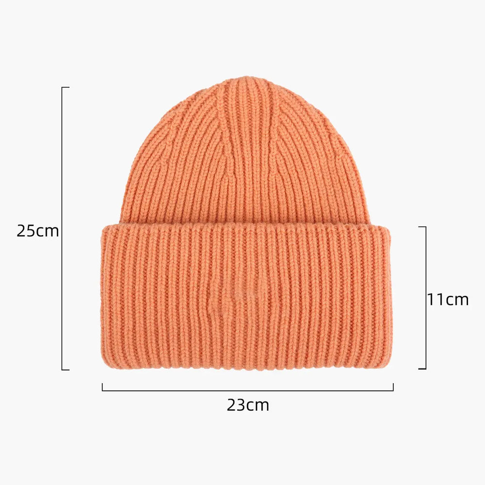 Blank High Cuffed Merino Wool Beanies (Double Cuff) - 1338 - Foremost